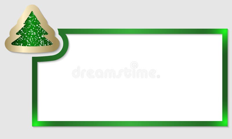 Green text frame stock vector. Illustration of shape - 35121052