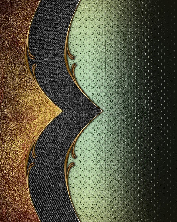 Green Texture with Black Pattern and Red Edge. Template for Design ...