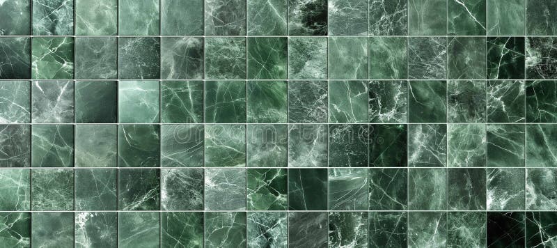 Green Texture Checkered Marble Wall Background, Box Stock Illustration ...