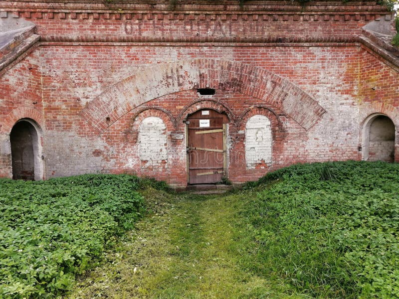 Red Brick Fortification Element Stock Image - Image of fortification ...
