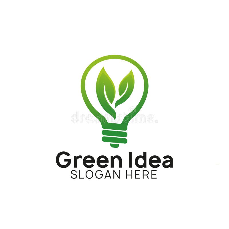 Green Think Idea Logo Design Template. Bulb Icon Symbol Design Stock ...