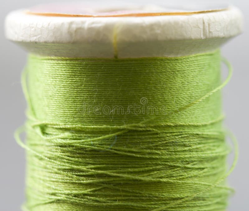 Green Thread stock photo. Image of crafts, sewing, string - 8764278