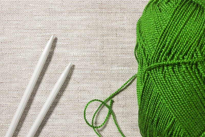 Green thread and needles stock image. Image of colored - 68867303