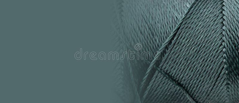 Green Thread, Texture, Macro, Close-up, Copy Space. a Bright Banner ...