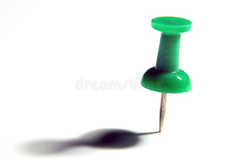 Green thumb tack stock image. Image of thumb, green, sharp - 2468937