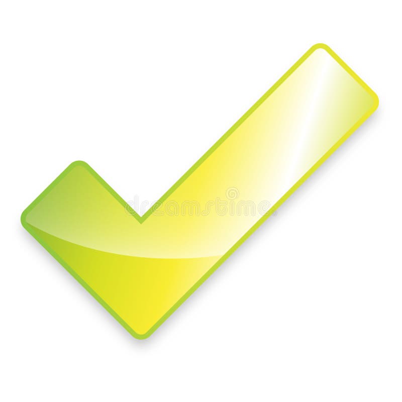 Green Tick stock illustration. Illustration of college - 10877341