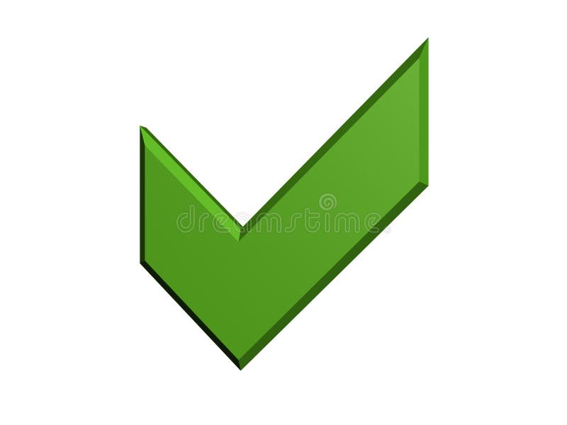 Green tick stock illustration. Illustration of decision - 3053959