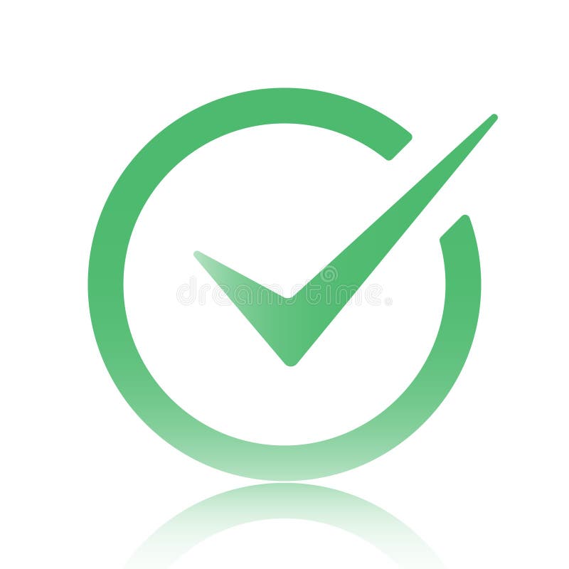 Green Tick Checkbox Vector Illustration Isolated on White Background ... Green Tick Checkbox Vector Illustration Isolated on White Background ...