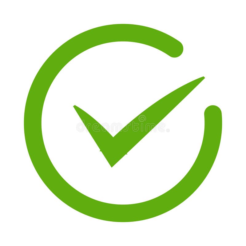 Green Tick Confirm or Checkmark Line Art Icons for Apps and Websites ...