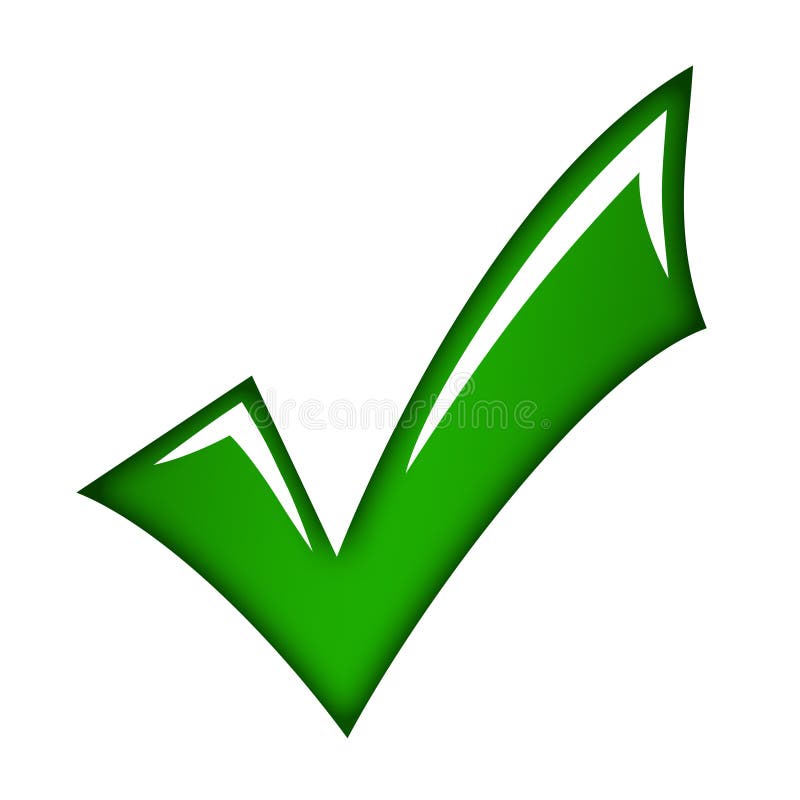 Green Tick Stock Illustration - Image: 42169086