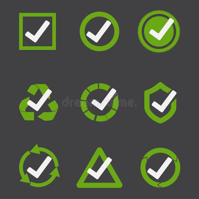 Green Approved Star Sticker Stock Vector - Illustration of hook ...