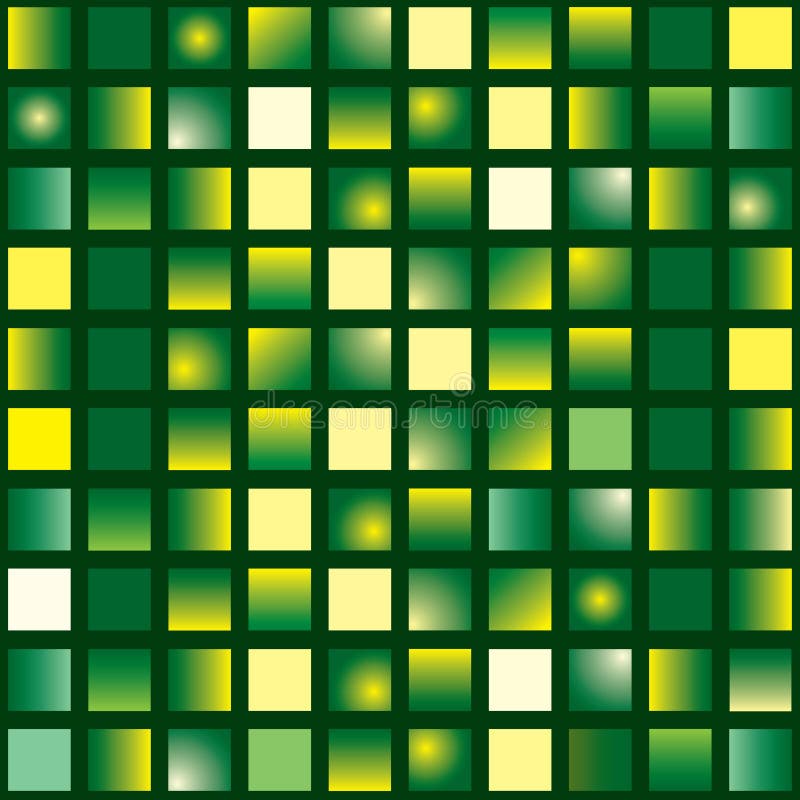 Green and Yellow Tile stock vector. Illustration of geometrical - 31033701