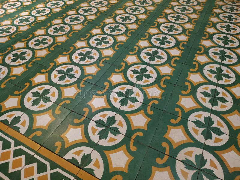 Green Tile Pattern, Floor Background Stock Image - Image of decoration ...