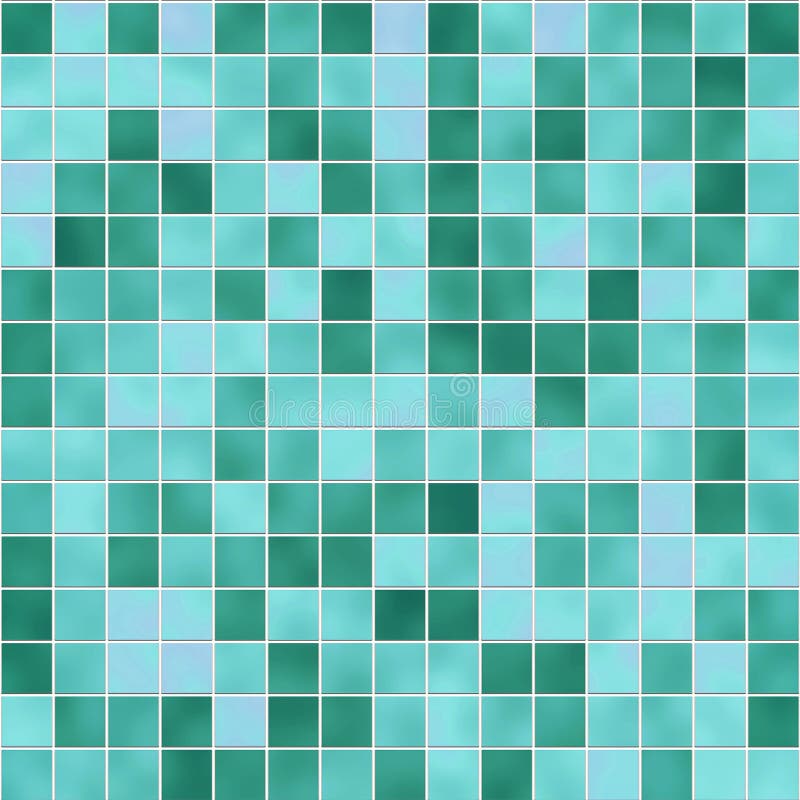 Seamless Green Glass Tiles Texture Stock Illustration - Illustration of ...