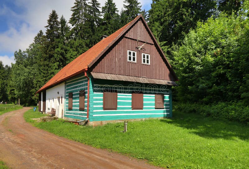 Beautiful Timbered Cottage in English Countryside Stock Image - Image ...