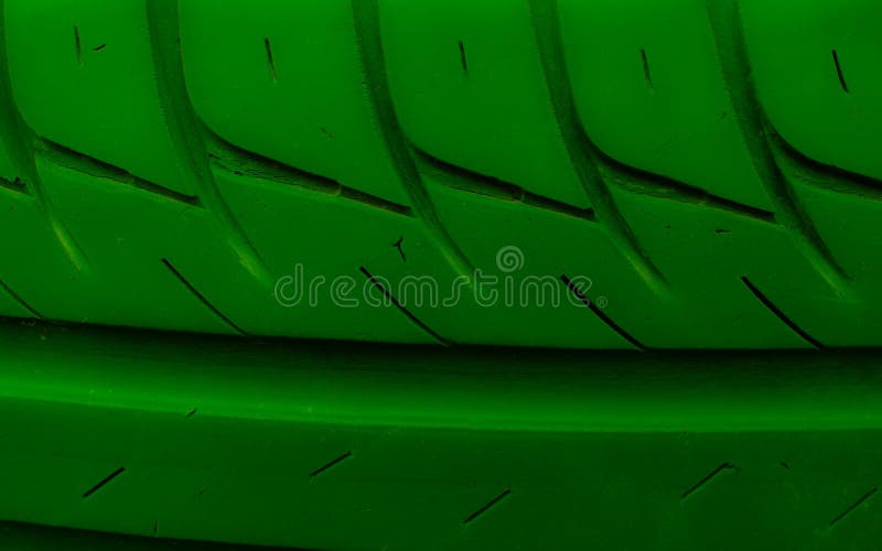 Green Tire Tread Macro Photo on Tapete Stock Photo - Image of macro ...