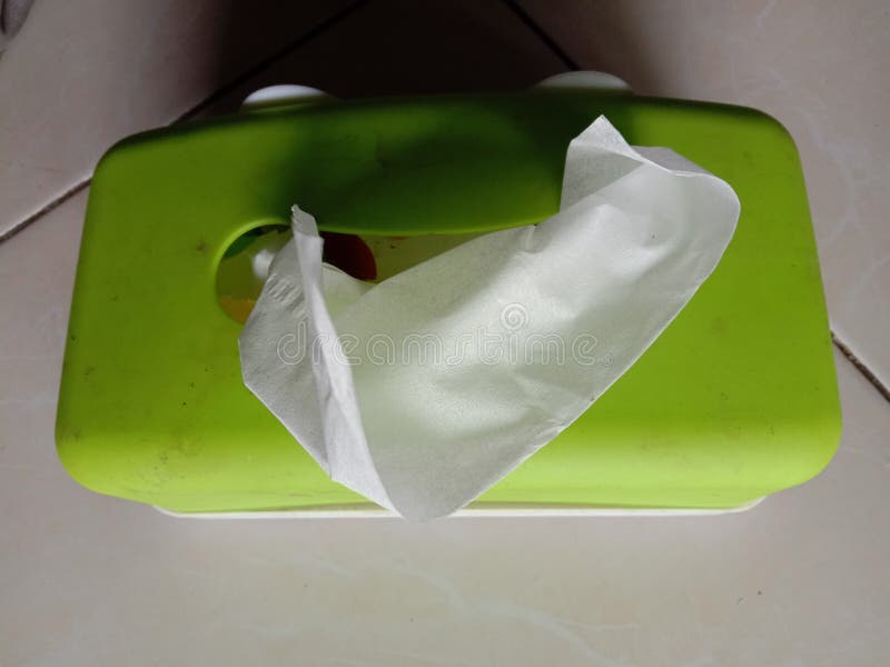 Green tissue box stock image. Image of tissue, boxpaper - 212694683