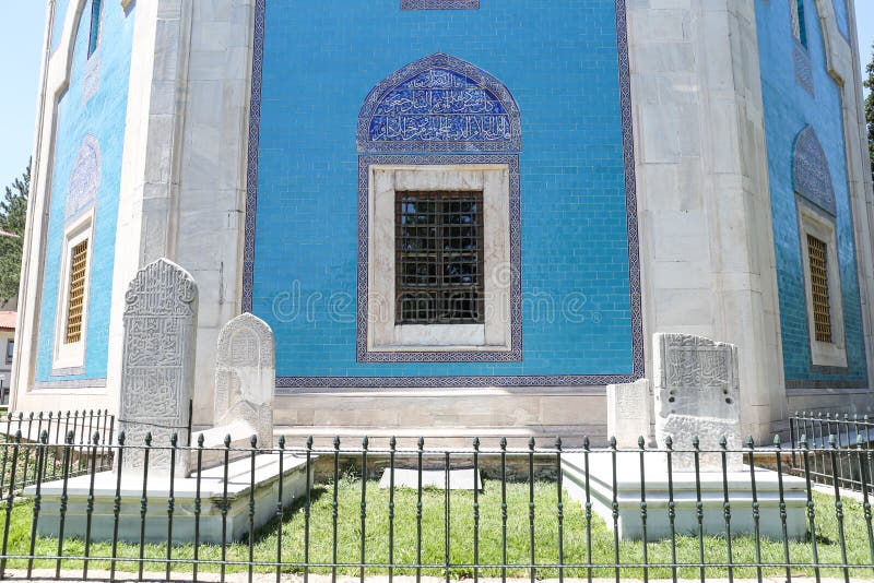 Green Tomb in Bursa City stock image. Image of mausoleum - 75974311