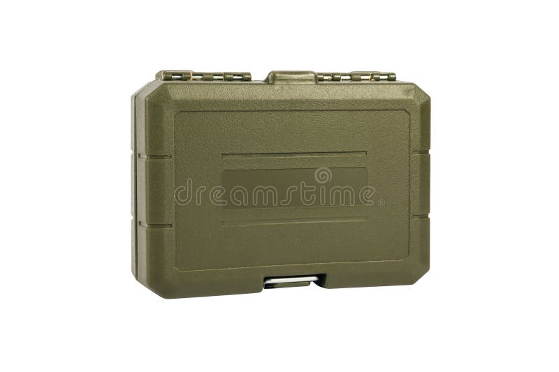 Khaki Tool Case. Khaki Weapon Case Isolated on White Background. Stock ...