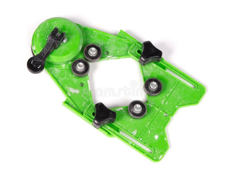 Green Tool for Drilling a Hole in a Tile Stock Photo - Image of ...