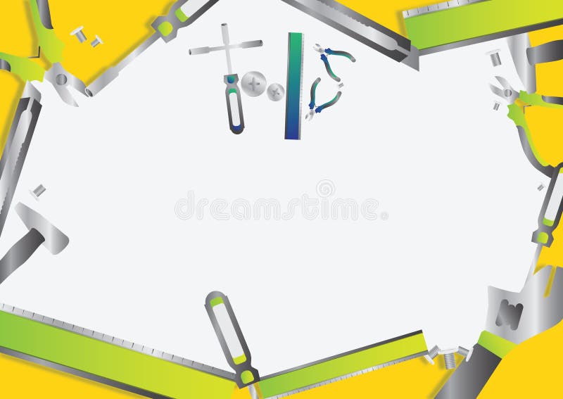 Green Tools set stock image. Image of hammer, tools, tool - 55585591