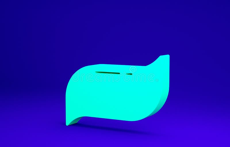 Green Toothpaste Icon Isolated on Blue Background. Minimalism Concept ...