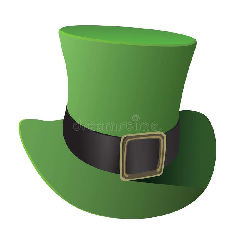 Green top hat vector stock vector. Illustration of graphic - 50938340