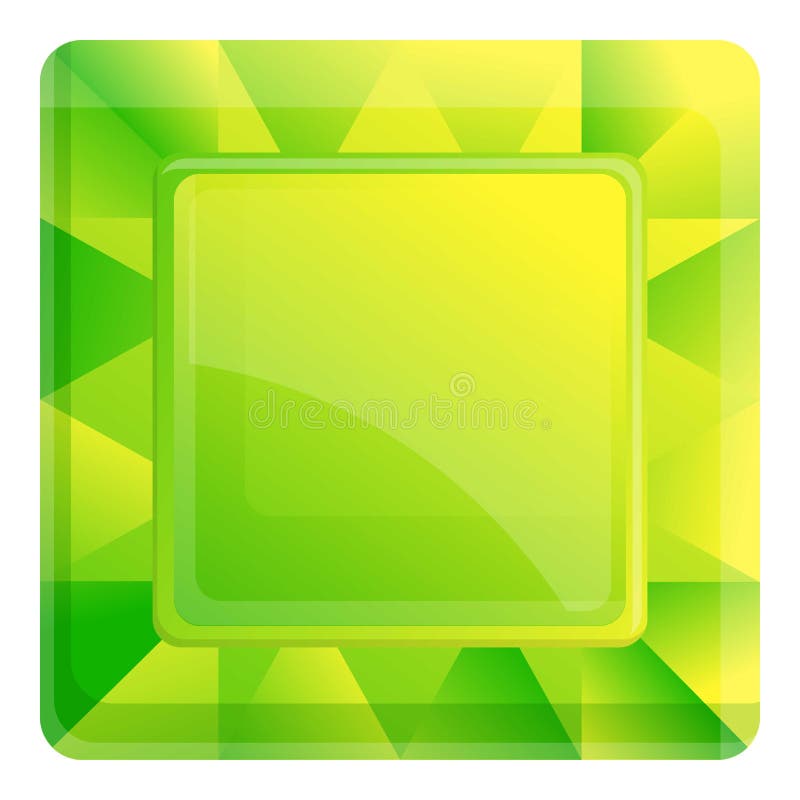 Green Topaz Icon, Cartoon Style Stock Vector - Illustration of amethyst ...