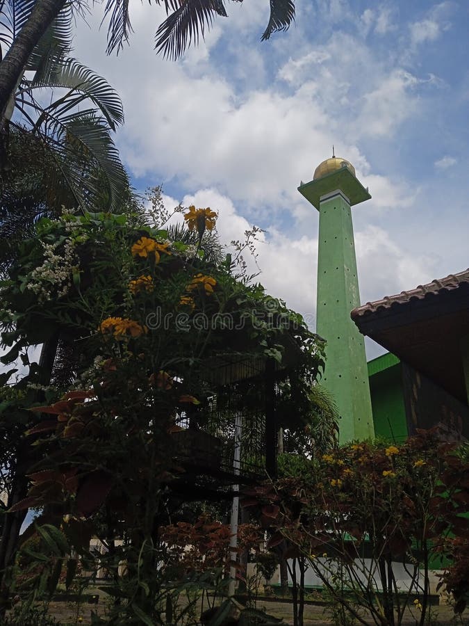 Green Tower and Golden Dome Stock Photo - Image of golden, tower: 372493028