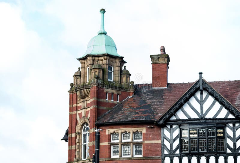 Green Tower stock image. Image of turret, manchester - 108955039