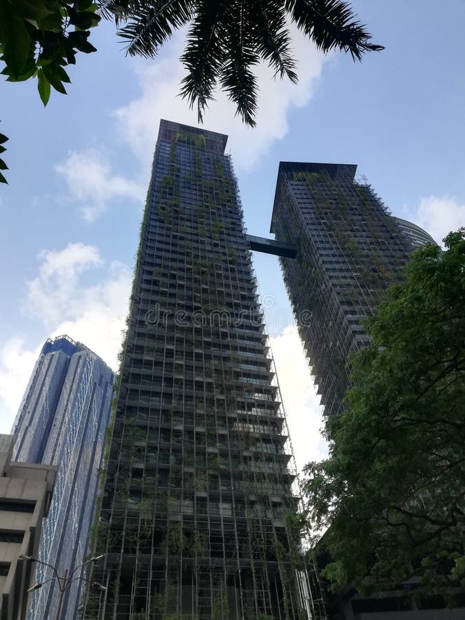 Green Tower Skyscraper stock image. Image of green, building - 211179873