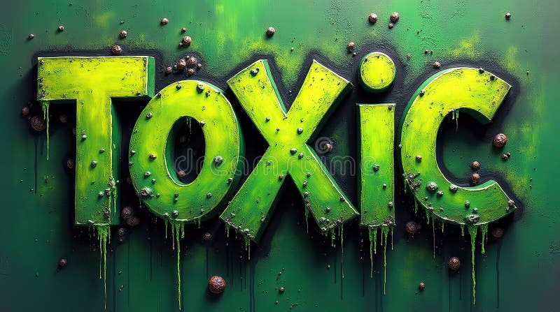 Green Toxic Graffiti Style Text with 3D Dripping Effect Stock ...