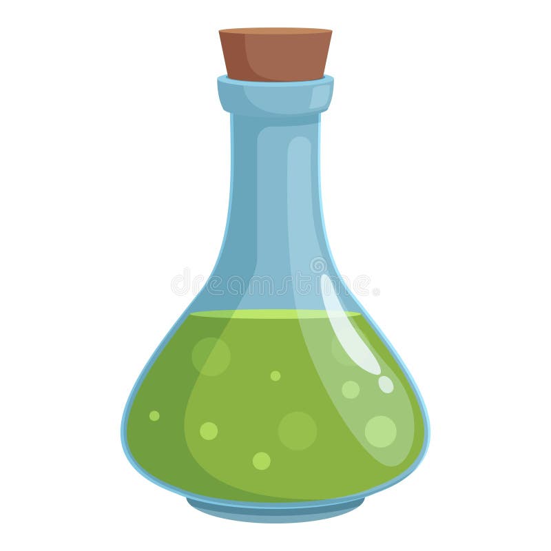 Green Toxic Potion Icon Cartoon Vector. Composition Liquid Stock Vector ...