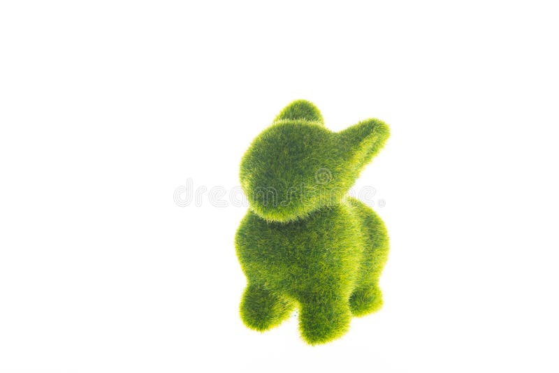 Green Toy Rabbit, a Symbol of the New Year Stock Photo - Image of ...