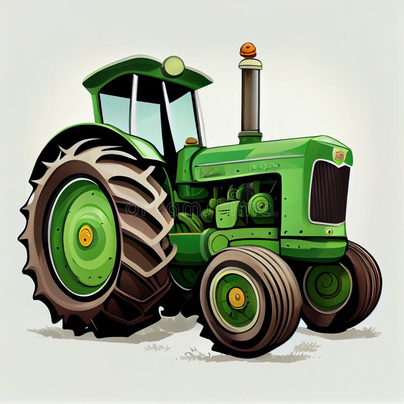 Tractor Excavator Green Stock Illustrations – 265 Tractor Excavator ...
