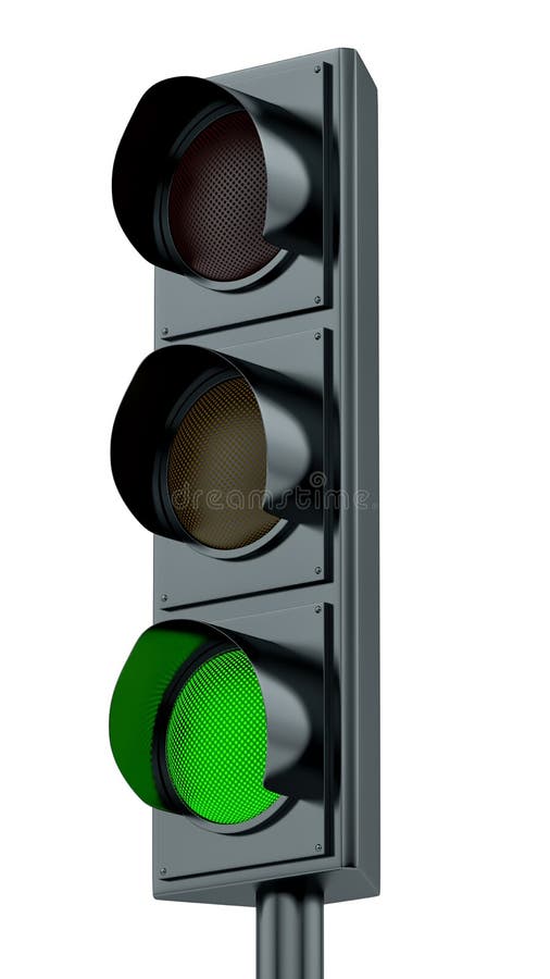Green traffic light stock illustration. Illustration of green - 5214797