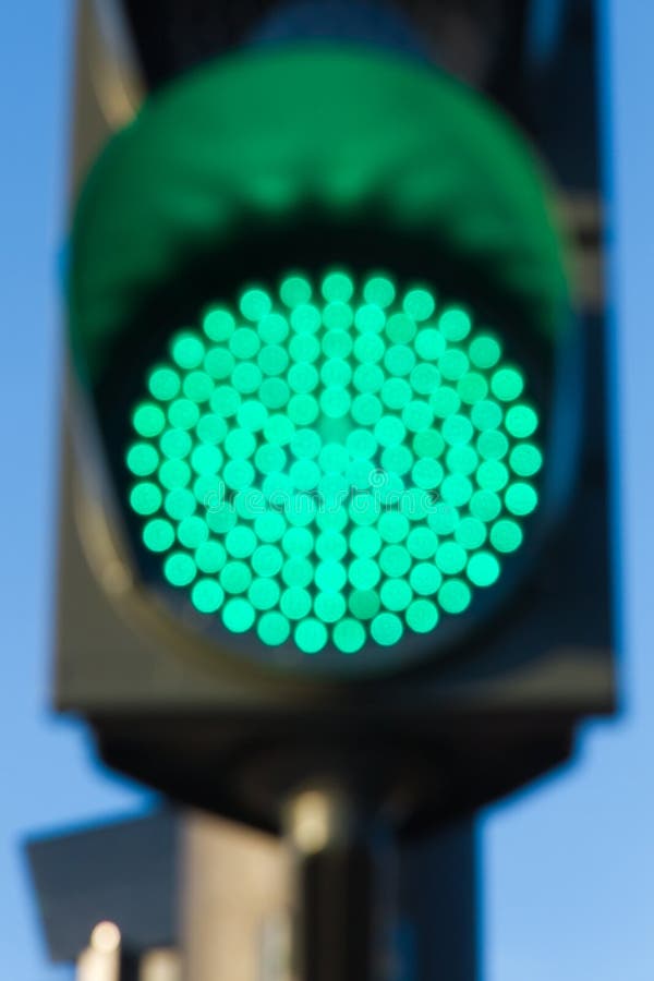 Green traffic light stock photo. Image of blurred, light - 260537826