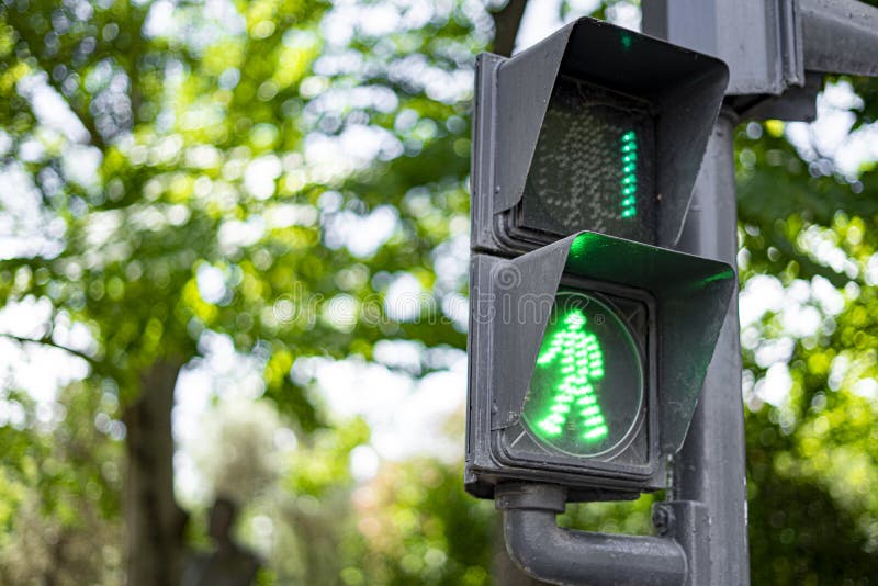 Green Traffic Light To Control Pedestrian Crossing with a Countdown To ...