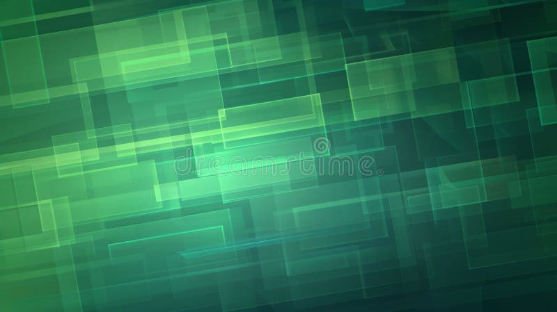 Green Translucent Rectangles Layered on Top of an Abstract Background ...