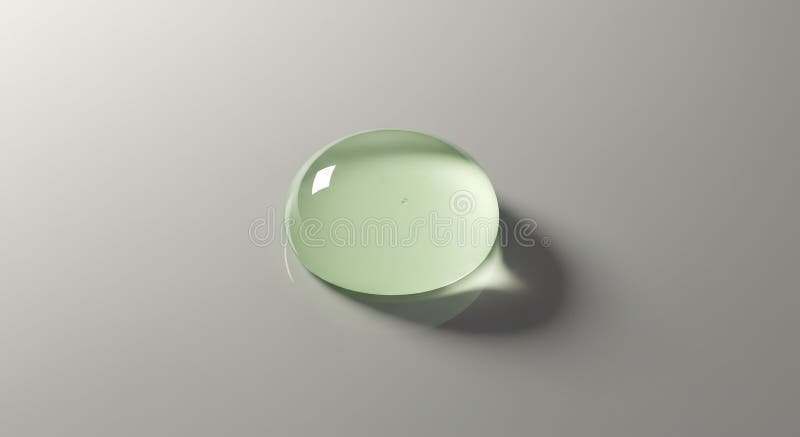 Green Translucent Sphere on a Neutral Surface with a Subtle Shadow ...