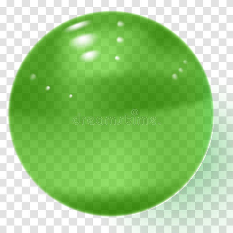 Green Transparent Glass Ball. Green Transparent Gold Sphere Stock ...
