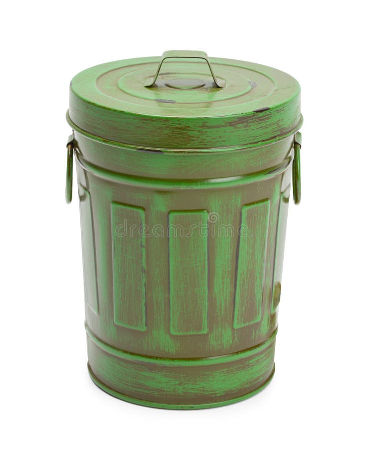 Closed Garbage Can with Trash Bags Stock Image - Image of full ...