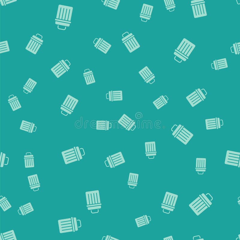 Green Trash Bin Pattern Seamless Stock Illustrations – 706 Green Trash ...