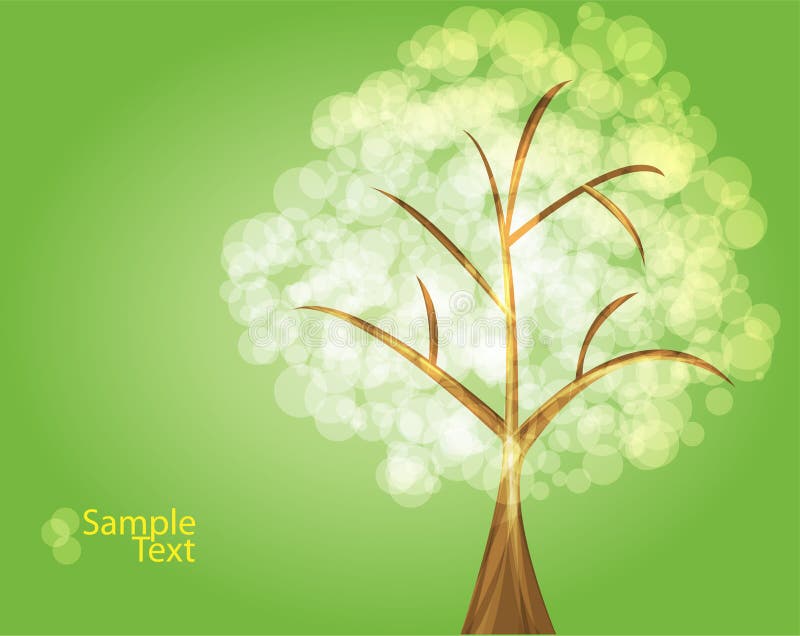 Tree Landscape Business Card Design Stock Vector - Illustration of ...