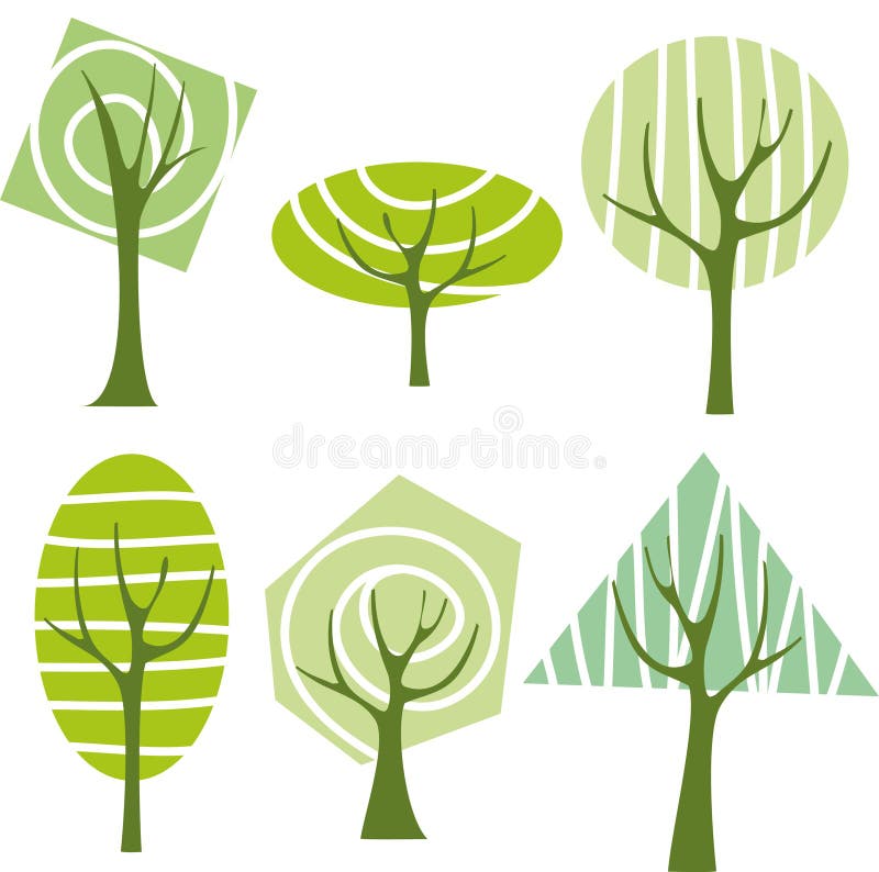 Green tree stock vector. Illustration of light, garden - 8489362