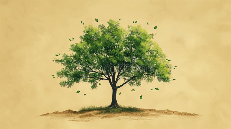Green Tree : Arbor Day Concept, Environmental Art Stock Image - Image ...