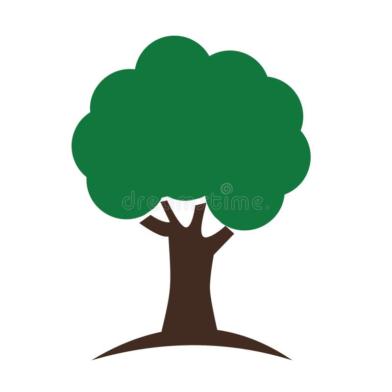 Green Tree Branch Logo Icon Stock Illustration - Illustration of tree ...