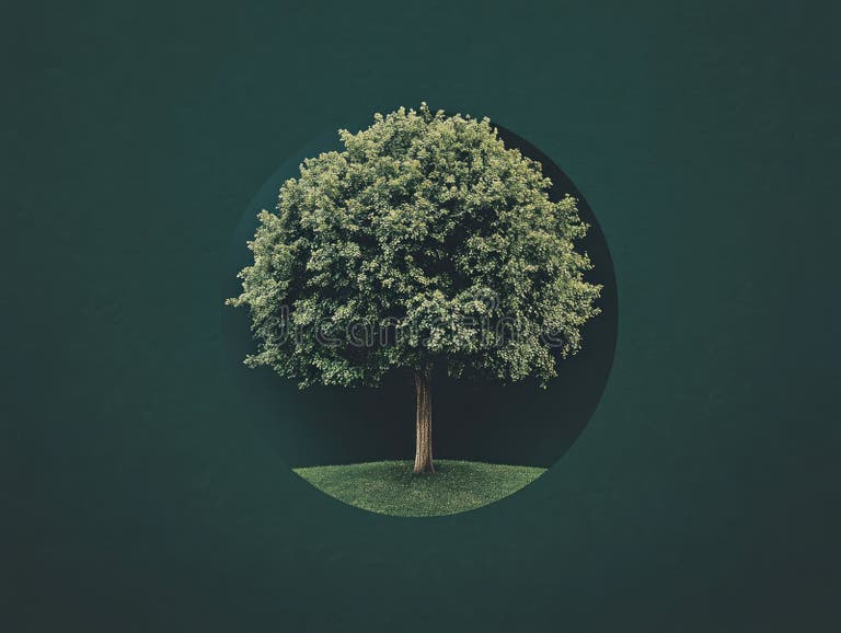 Green Tree Environment stock photo. Image of generated - 364167620