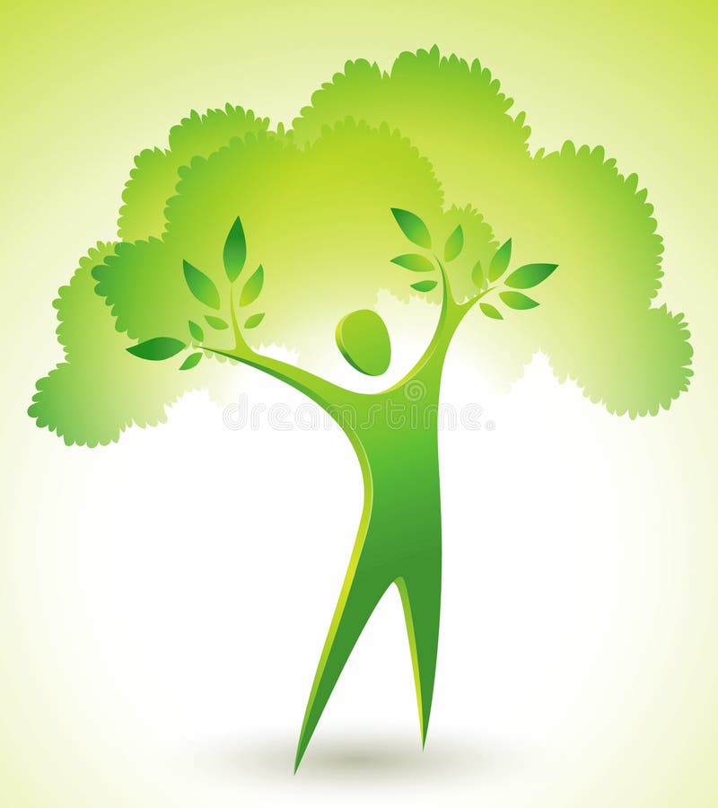 Green Tree Figure stock vector. Illustration of dynamic - 17975174