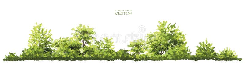 Green Tree ,forest with Grass Elevation for Landscape Scene Stock ...